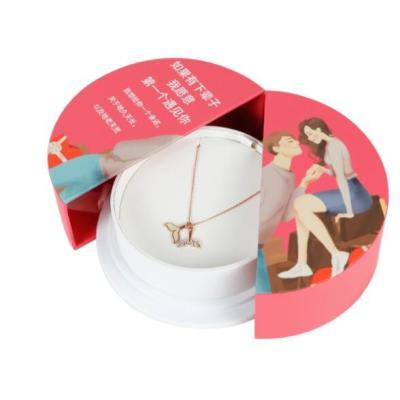 Cina Scatola di stoccaggio amichevole d'imballaggio della collana di Eco dei contenitori di piccoli gioielli del diametro 15x5cm del giro in vendita