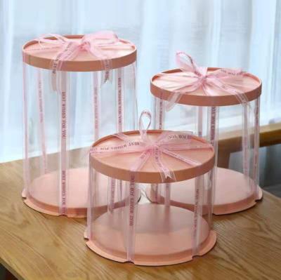 Cina Scatole da pasticceria trasparenti dell'ANIMALE DOMESTICO del commestibile di Eco del giro amichevole a 10 pollici di imballaggio di plastica in vendita