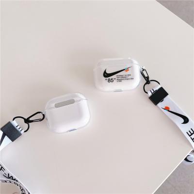 Cina Pro 1/2/3 di cassa senza fili del trasduttore auricolare della generazione di Airpods trasparente con il supporto in vendita