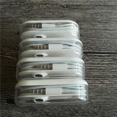 China OEM qulity Wired Mobile Phone Earphone 3.5mm in ear white For Iphone with box for sale
