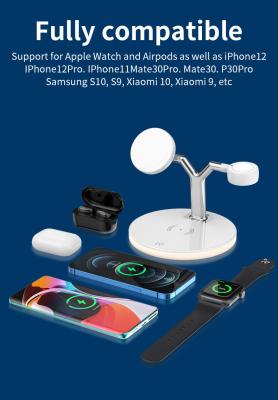 Cina 3 in 1 caricatore senza fili magnetico veloce 25W multifunzionale in vendita