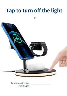 Cina 3 in 1 caricatore senza fili magnetico veloce 25W multifunzionale in vendita
