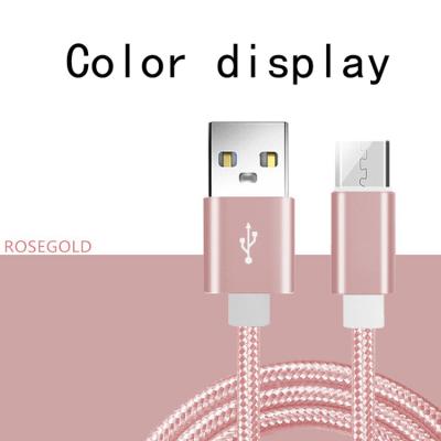 Cina cavo intrecciato di nylon del caricatore del cavo 2m 6ft 1m 3ft Iphone di 2.1A USB in vendita