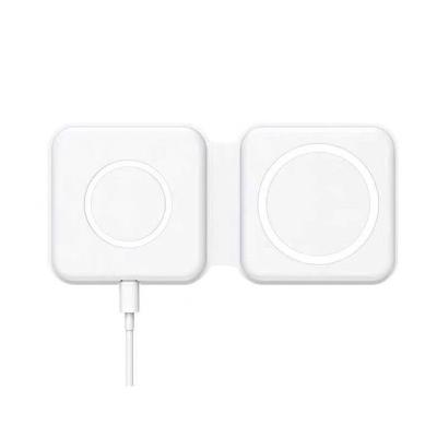 China Het vouwen van van de de Auto Magnetische Draadloze Lader van 10W 15W Post 2 in 1 Te koop
