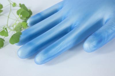 China 3.5 mil poly van het het vinylchloridedeeg van het metaal de opspoorbare vinylhandschoenen geparelde manchet hars Te koop