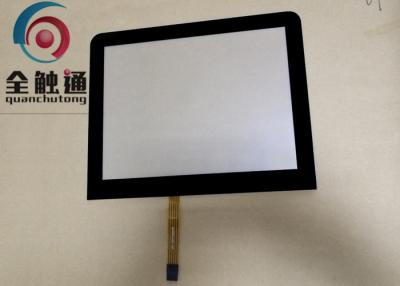 China 12,1 avance lentamente el capítulo de cristal del bisel del negro de la pantalla del tacto de 4 del alambre ITO del panel táctil en venta