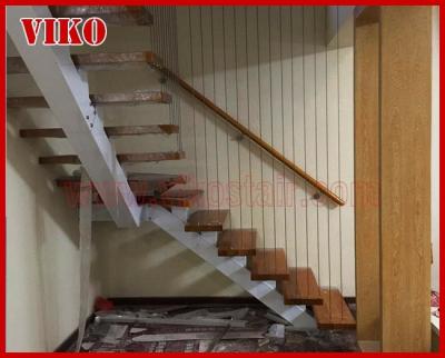 China Steel Cable Stair VK94SC Treed Beech WoodenHandrail  Carbon Powder-coate Aluminum304 Stainless Steel for sale