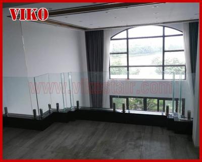 China Glass Spigot For Glass Railing VH99SB GlassSpigot 304 stainless steel Tempered glass Railing UChannel Cap Handrail Clean for sale