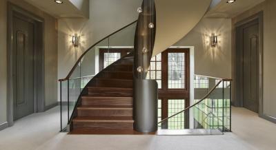 China Curved Staircase Guangzhou Manufacturer Large Project in Australia Sydney for sale