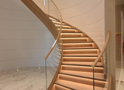 China Curved Staircase Guangzhou Manufacturer Large Project in Australia Sydney for sale