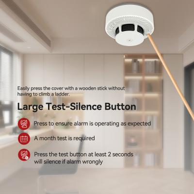 China UL Tuya Temperature Smoke Detector Kitchen Safe CO Fire Alarm System Alarm Sensor for sale