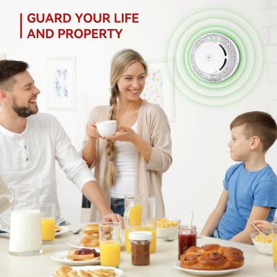 China UL Tuya Temperature Smoke Detector Kitchen Safe CO Fire Alarm System Alarm Sensor for sale