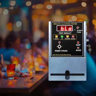 China Auf Lager Münzbetriebene Alkoholtester Gasanalysatoren OEM und ODM Alkoholdetektor für Bars und öffentliche Plätze zu verkaufen