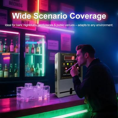 중국 재고 있음 동전 작동식 음주 측정기 가스 분석기 OEM 및 ODM 알코올 감지기 (바 및 공공 장소용) 판매용