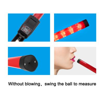 China WGSensor AT7100 Alcohol Detector Drunk Driving Tester with Fuel Cell Sensor Battery Operated Measures Alcohol Content Black Red for sale