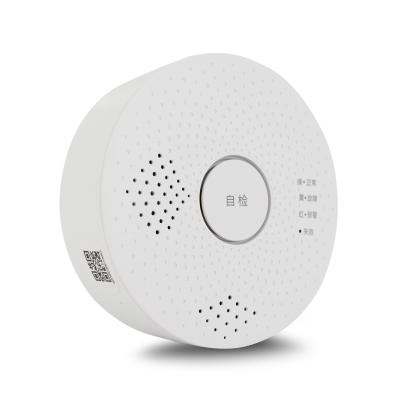 China Smart Wireless WiFi Gas alarm with human voice, light, sound alarm for sale