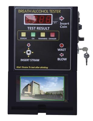 Cina macchina a gettoni di esame all'alcool del tester DC12V 1.5A dell'alcool del respiro di 15mm-29mm in vendita