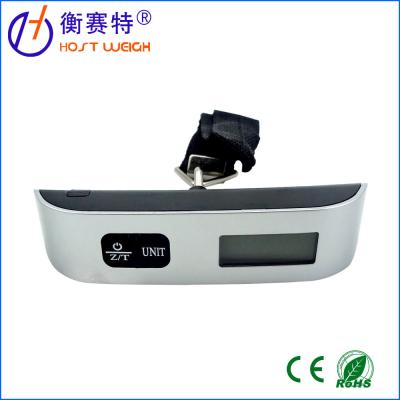 China Backlight LCD Display Luggage Scale 110lb/50kg Electronic Balance Digital Postal Luggage Hanging Scale with Rubber Paint for sale