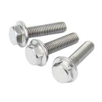 Quality 304 Stainless Steel Flange Round Head Bolt M5-m42 Hexagon Flange Bolt for sale