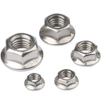 Quality Din6923 Grade M4-M16 Stainless Steel Bolt Hexagon Flange Nuts for sale