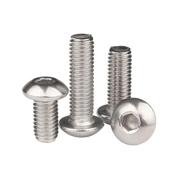Quality SS304 Stainless Steel Hex Socket Button Head Screw A2-70 Pan Head Socket Bolt for sale