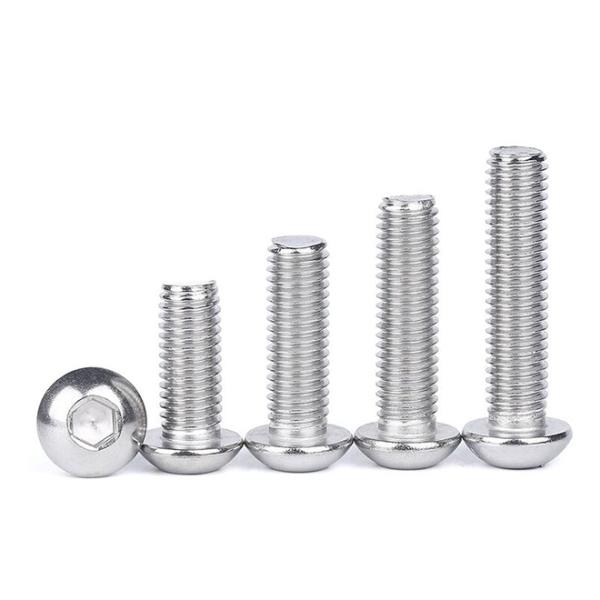Quality SS304 Stainless Steel Hex Socket Button Head Screw A2-70 Pan Head Socket Bolt for sale