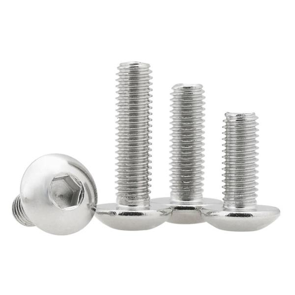 Quality SS304 Stainless Steel Hex Socket Button Head Screw A2-70 Pan Head Socket Bolt for sale