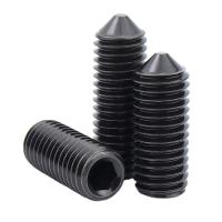 Quality Grade4.8/8.8/10.9/12.9din913/din914/din915/din916 Black Oxidized Flat End for sale