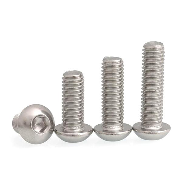 Quality Button Head Socket Cap Screw (BHSCS) Grade 4.8/8.8/10.9/12.9 Half Round Head Cap for sale