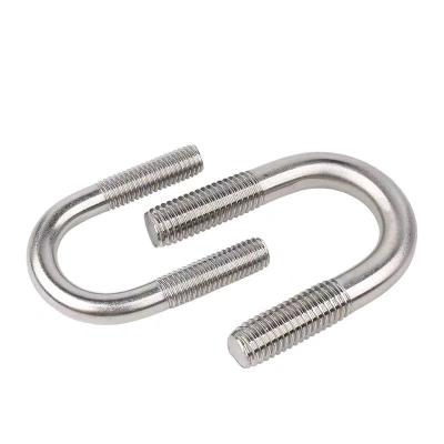 China Factory Wholesale U-shaped Bolts Carbon Steel Stainless Steel U-shaped Screws U-shaped Pipe Clamps for sale