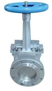 China Manual Operation Medium Foam  Cating Iron Knife Gate Valve DN 300 PN16 EN1171 for sale