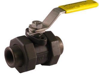 China Carbon Steel 5 Piece Double Union End Ball Valve with Threaded Connection for sale