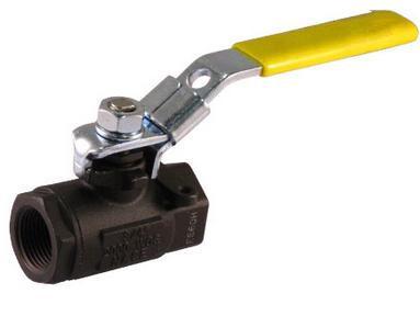 China Carbon Steel 2 Piece Ball Valve with Threaded Connection 2000 WOG for sale