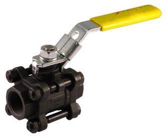 China Carbon Steel 3 Piece 4 Bolt Swing Out Body Ball Valve for sale