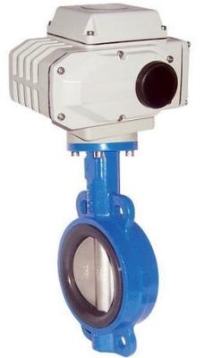China Stainless Steel Wafer Butterfly Valve with  Electric Actuator NPS 2