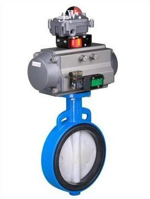 China WCA WCB WCC Wafer Type Connection Butterfly Valve with Electric Actuator for sale