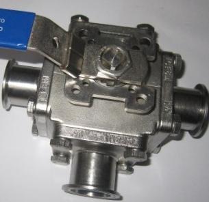 China 3 Way Casting Iron Ball Valve With Direct Mounting with 1000WOG for sale