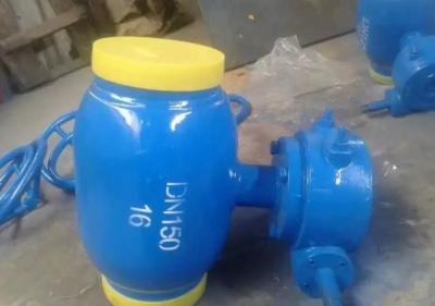 China Gear Worm Full Welding Ball Valve with DN150 PN16 Stainless Steel Material for sale