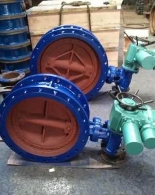 China RF Flanged Connection Large Diameter Eccentric Butterfly Valve for sale