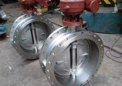 China Pneumatic RF Flanged Connection Stainless Steel Eccentric Butterfly Valve for sale