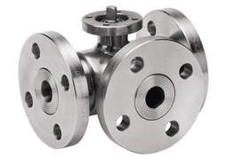 China 3 Way Full Bore Flanged Stainless Steel Ball Valve with “T” or “L” port for sale