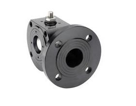 China 3 Way Flat Body Flanged Carbon Steel Ball Valve with “L” port for sale