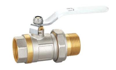 China Nuts and NPT Thread Connetion Reduce Bore Brass Ball Valve with DN15-DN50 for sale