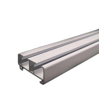 Cina Aluminium profile powder coated white double sliding curtain track in vendita