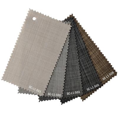 Cina 30%Polyester 70%Pvc Double Color Roller Blind Fabric Sunscreen Fabric in vendita