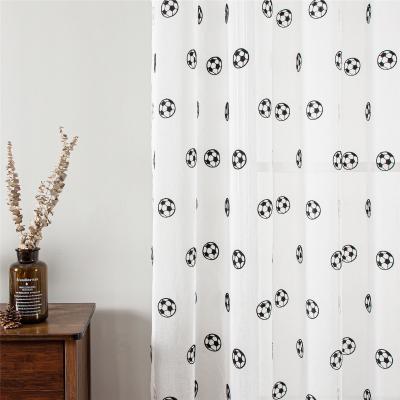 Китай New football embroidery window home fabric curtain for the children's room продается