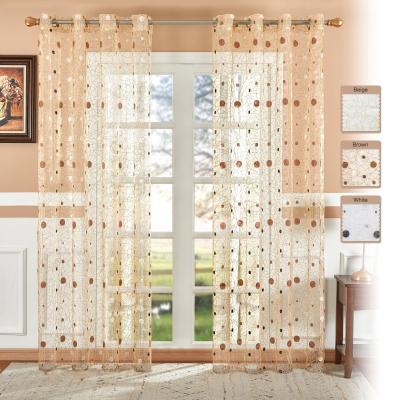 Китай Wholesale Factory Fancy Window Sheer Voile Fabric Lace Curtain for home продается