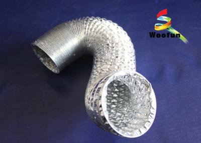 Cina La condotta flessibile di alluminio a 8 pollici d'argento, fuoco ha valutato la condotta flessibile di HVAC in vendita