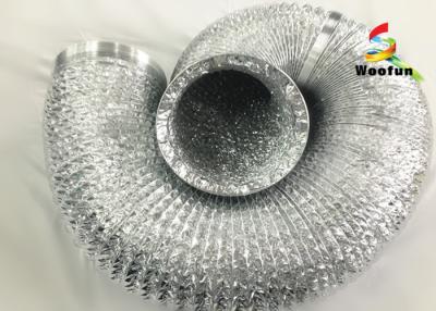 Cina Condotta flessibile della cappa da cucina ignifuga, tubo flessibile di alluminio dello sfiatatoio di doppio strato in vendita