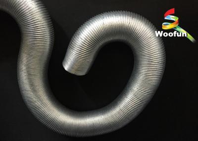 China Eco Friendly Auto Exhaust Flex Pipe 4 Inch Silvery Customized Aluminum Fiberglass for sale